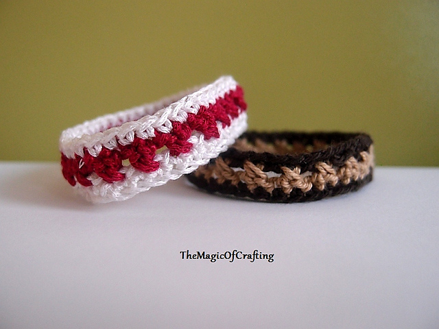 Ravelry: Criss Cross Bracelet pattern by TheMagicOfCrafting