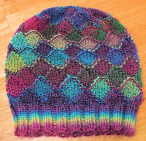 Ravelry: Faux Entrelac Hat pattern by Scarlett Royale