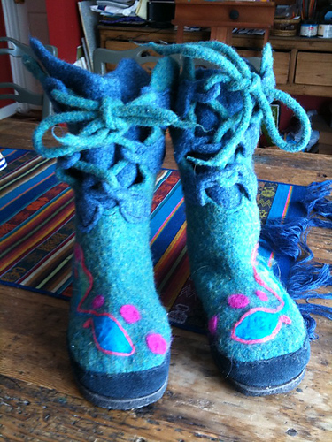 Ravelry: Vermont Felt Boot pattern by Jennifer Hoag