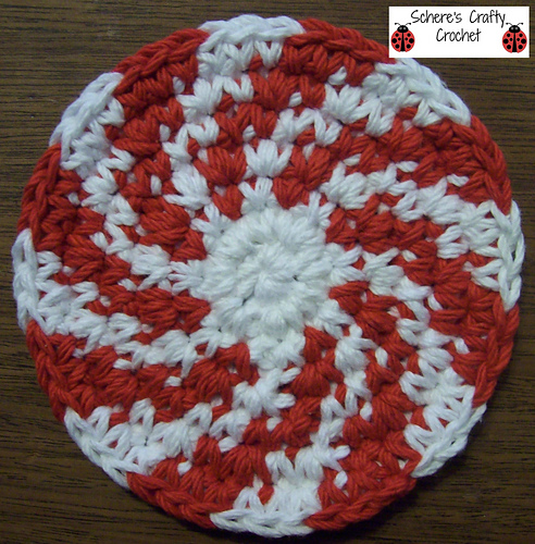 Ravelry: Peppermint Swirl Coasters pattern by Schere of Schere's Crafty ...
