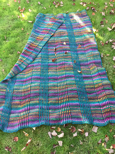 Ravelry: Brioche Stripe Lap Afghan pattern by Elaine Phillips