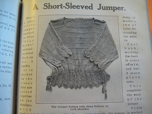 Ravelry: A Short-Sleeved Jumper pattern by The Girl's Own Paper