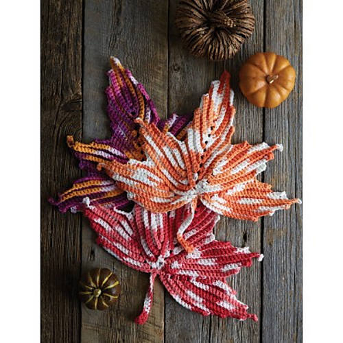 Ravelry: Maple Leaves pattern by Lily / Sugar'n Cream