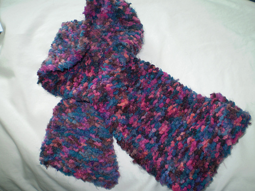 Ravelry: One Skein Plush Keyhole Scarf pattern by Becky Diffen