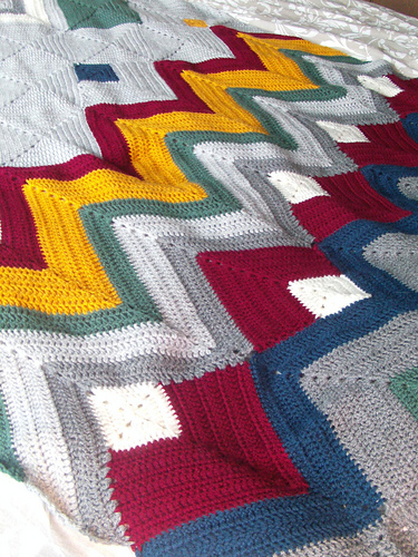Ravelry: Art Deco Throw pattern by Artefacts Crochet Design
