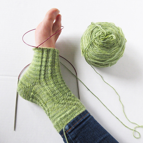 Ravelry: Morning Matcha Socks pattern by Julia Giordano of Seed & Linen