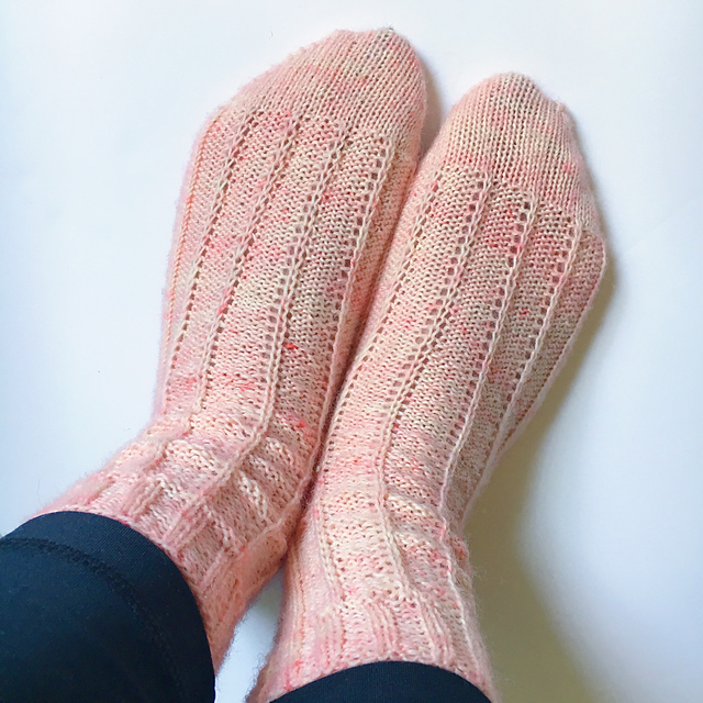 Ravelry: Tabra Ladder Socks pattern by Julia Giordano of Seed & Linen