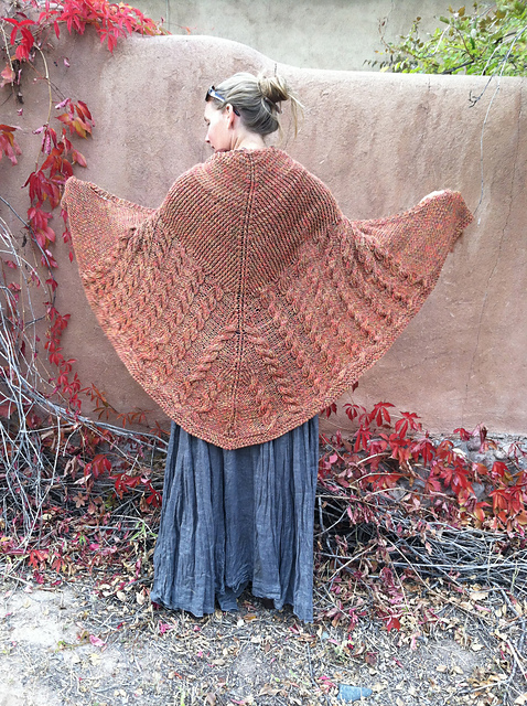 Ravelry: Half Cable Shawl pattern by Deb Elen