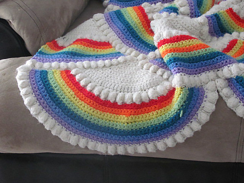 Ravelry: The Promise Rainbow Afghan pattern by Family Circle
