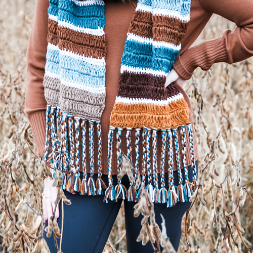 Ravelry: Fall For You Blanket Scarf pattern by MJ's Off The Hook Designs