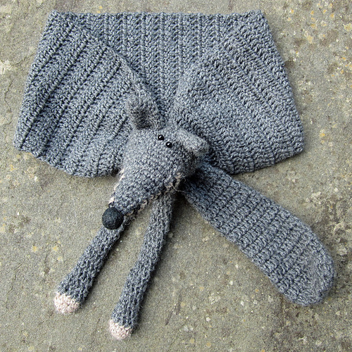 Ravelry: It's the Wolf Wrap pattern by Sew Silly Lily