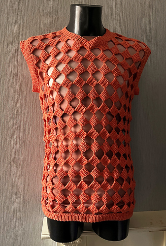 Ravelry: Checkered Mesh Sweater Vest pattern by Seyhall Crochet Design