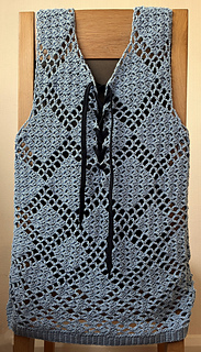 Ravelry: Diamond Mesh Tank Top pattern by Seyhall Crochet Design