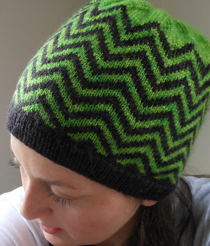 Ravelry: Zigging Hat pattern by Sarah Ronchetti
