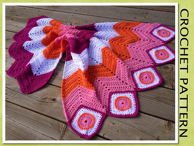 Ravelry: Circle in the Square meets Chevrons pattern by Shauna-Lee Graham