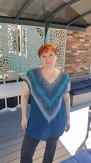 Ravelry: V-neck Top Down Tunic pattern by Jessica Lombard