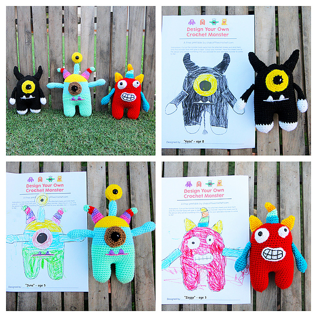 Ravelry: Design your own Mix and Match Monster pattern by Shama Mohammed