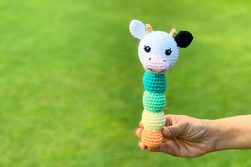 Ravelry: Cow Baby Rattle pattern by Shama Mohammed