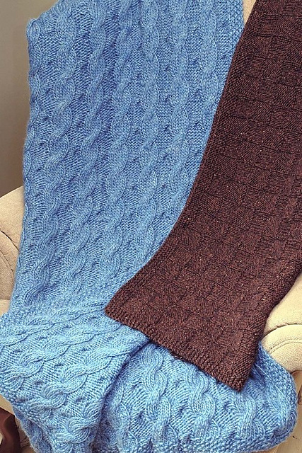Ravelry: Super Reversible Cables Afghan #803 pattern by Lynda Gemmell