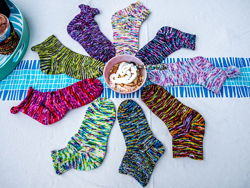 Ravelry: Sundae Socks pattern by Shannon Squire