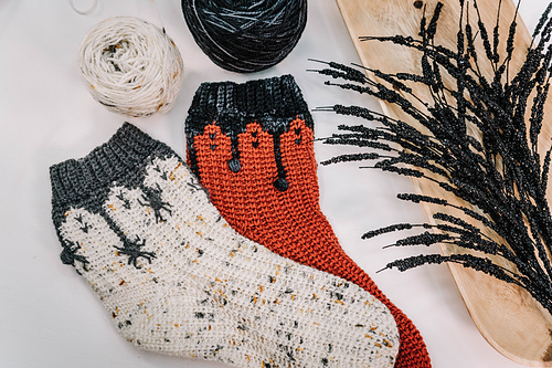 Ravelry: Creepy Crawly Spider Sock pattern by Briana K Designs