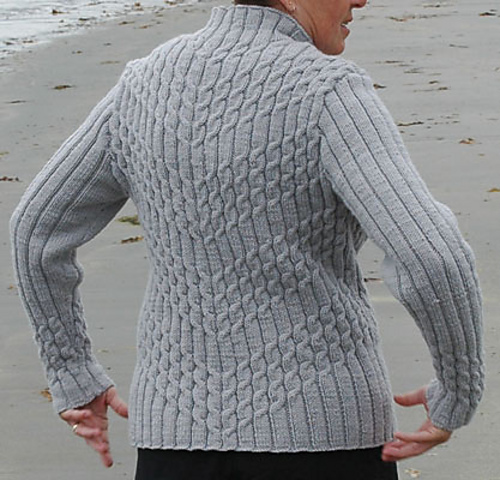 Ravelry: Diagonal Cable Sweater pattern by Liz Seymour