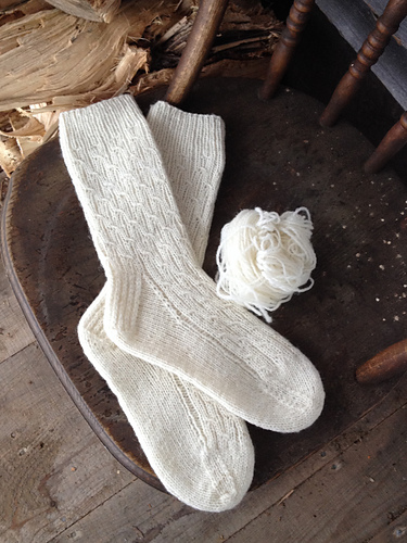 Ravelry: Mock Cable Sock pattern by Cloverworks Designs