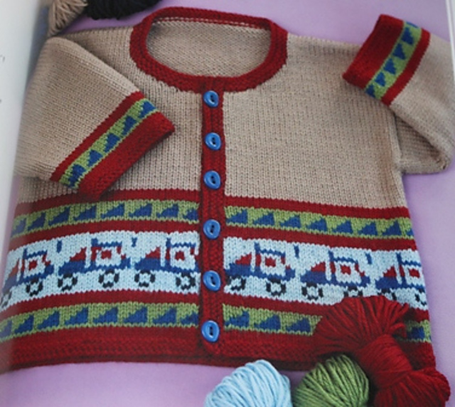 Ravelry: Dump Truck Cardigan pattern by Sheila Joynes