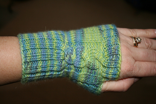 Ravelry: Cabled Cashmere Wristers pattern by Iris Schreier