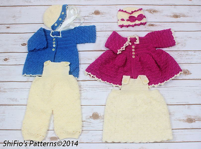 Ravelry: 35-Winter Matinee Sets pattern by ShiFio's Patterns