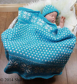 Ravelry: 295- Snowflake Blanket & Hat pattern by ShiFio's Patterns