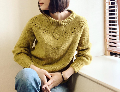 Ravelry: Macrame Motif Sweater pattern by Midori Hirose