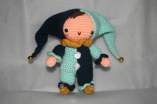 Ravelry: little harlequin/ jester pattern by Helena Seif