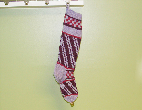 Ravelry: Knit Candy Cane Christmas Stocking Pattern pattern by Rebecca ...