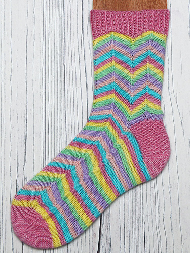 Ravelry: Chevron Socks pattern by Amanda Clark