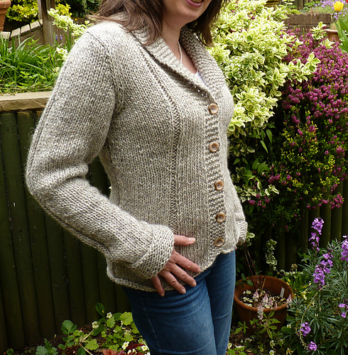 Ravelry: #63 Charming Shawl-Collared Cardigan pattern by SweaterBabe
