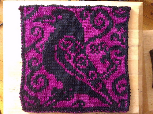 Ravelry: Spirit Raven Knitting Charts pattern by Melanie Nordberg