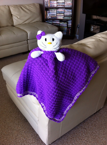 Ravelry: Hello Kitty Security Blanket pattern by Janet Carrillo