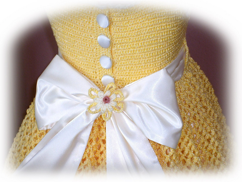 Ravelry: Debbie Sunshine Daisies Crochet Dress 003P-SM pattern by Silk ...