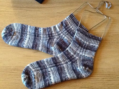 Ravelry: Tramlines socks pattern by Maria Higgs