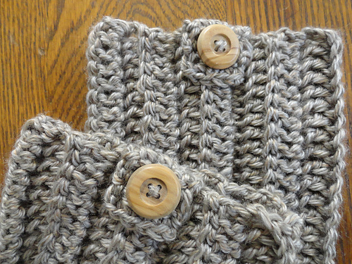 Ravelry: Button Tab Boot Cuffs pattern by Kathy Olivarez