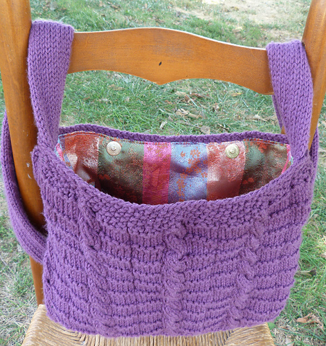 Ravelry: Textured Cable Purse pattern by Shannon Adams