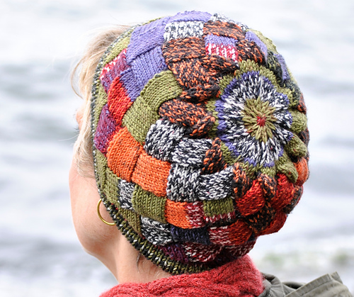 Ravelry: Entrelac Cap pattern by Kathy Gometz