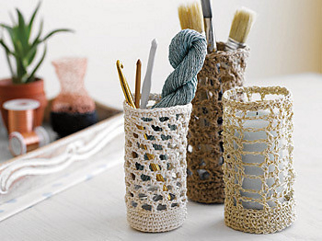 Ravelry: Crochet Lace Vases pattern by Julie Armstrong Holetz