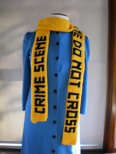 Ravelry: Crime Scene Scarf pattern by sleeporstitch designs