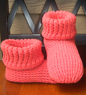 Ravelry: Women's Knit Look Slipper Boots pattern by Stacey Tallman