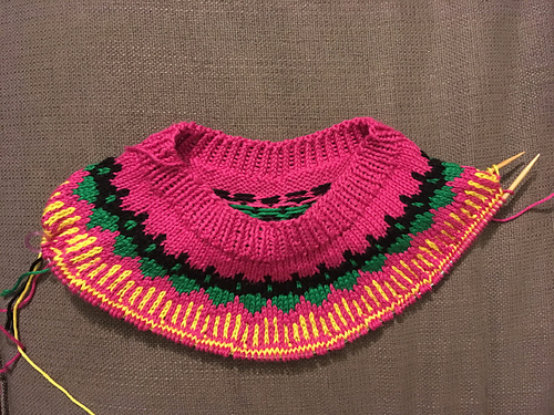Finished Soldotna Crop: my first stranded project! : r/knitting