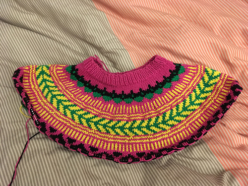 Finished Soldotna Crop: my first stranded project! : r/knitting