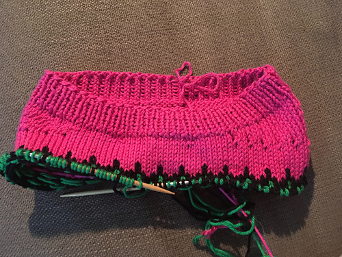 Finished Soldotna Crop: my first stranded project! : r/knitting