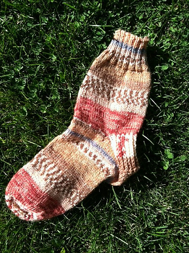 Ravelry: Terrific Traditional Top Down Sock pattern by Susan Marsh